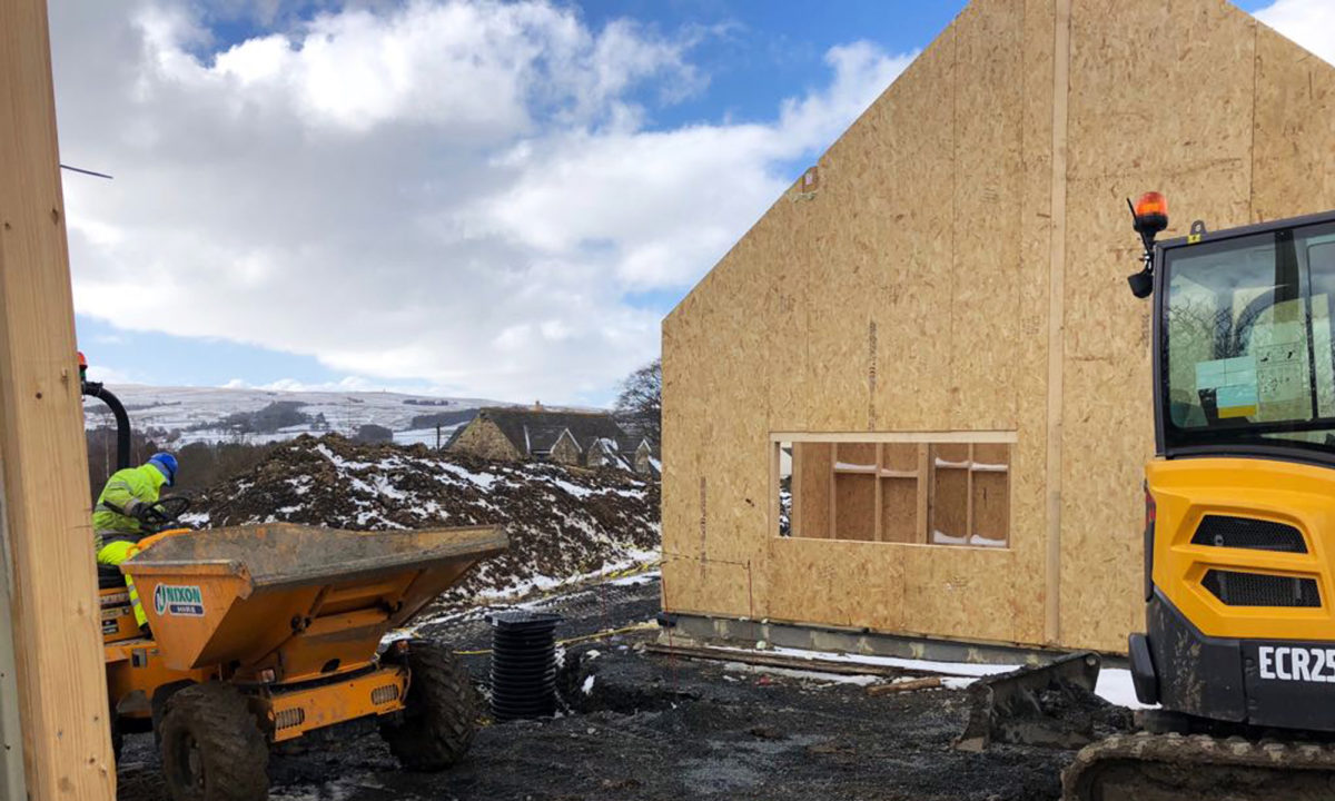 New build progress picture - Great Space Architects