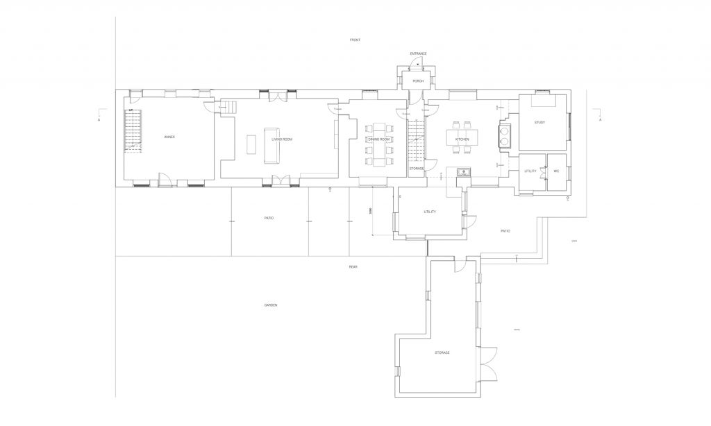 Gable House Existing Ground Floor Plans - Great Space Architects