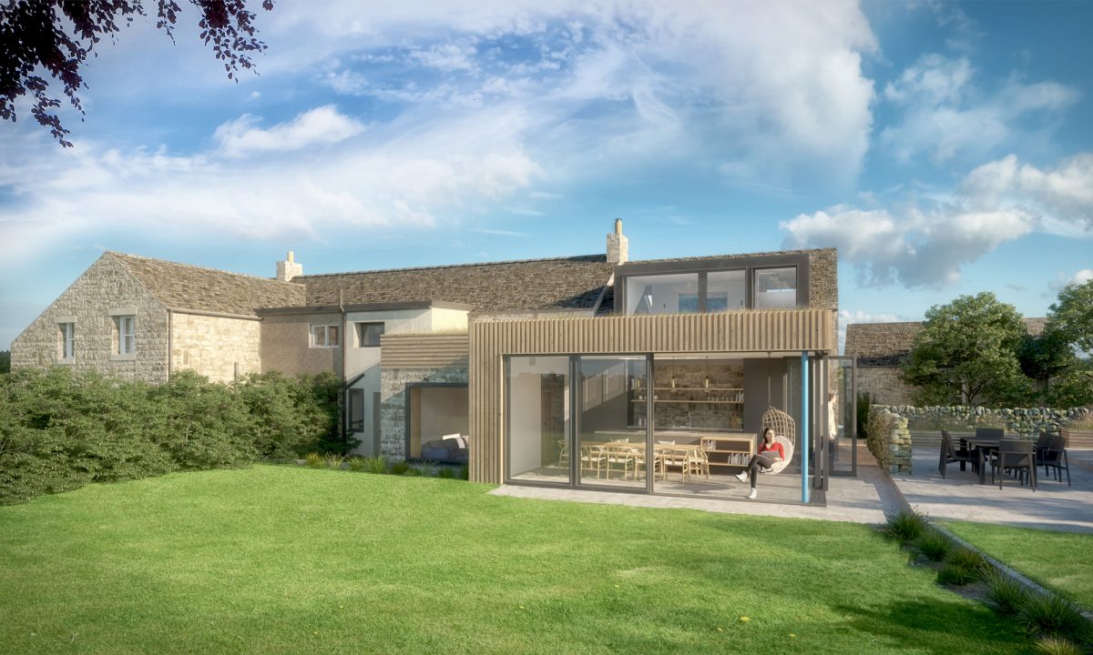 WEST COTTAGE EXTERIOR RENDER - Great Space Architects