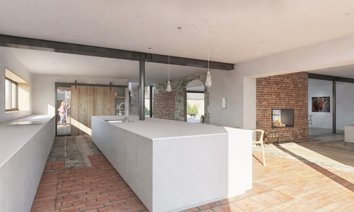 Pantile Barn Interior - Great Space Architects